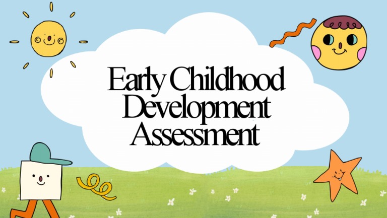 Colorful Kindergarten Early Childhood Development Assessment ECCD ...