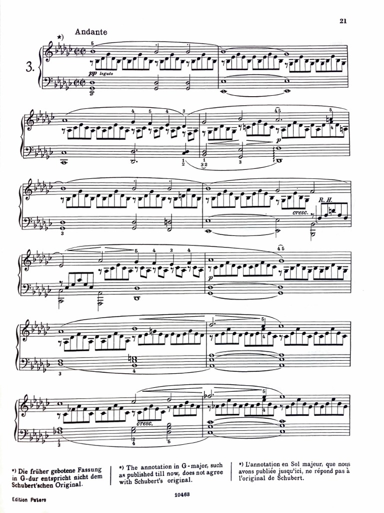 F. Schubert - Impromptu No. 3 in G-Flat Major, Op. 90 | PDF