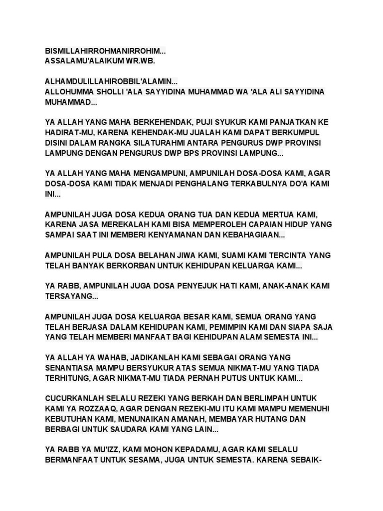 Doa Dharma Wanita | PDF