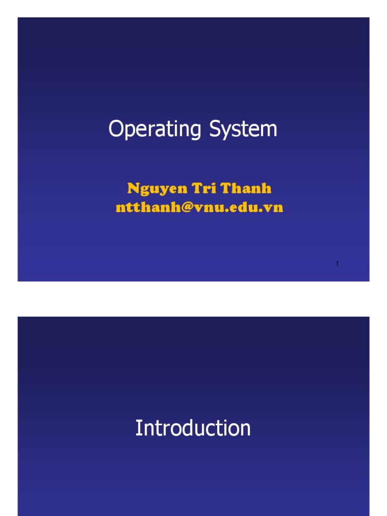 Slide 01 | PDF | Operating System | Virtual Machine