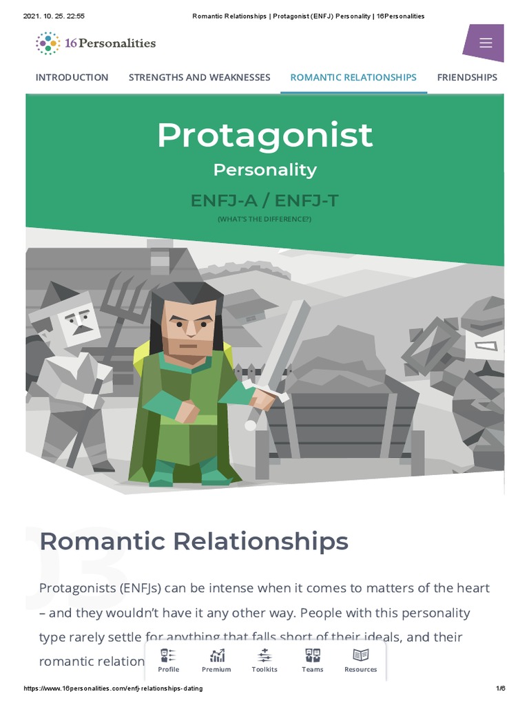 Romantic Relationships - Protagonist (ENFJ) Personality ...