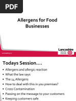 NAC Food Allergen Menu Matrix SAMPLE May 2024 | PDF | Food Allergy ...