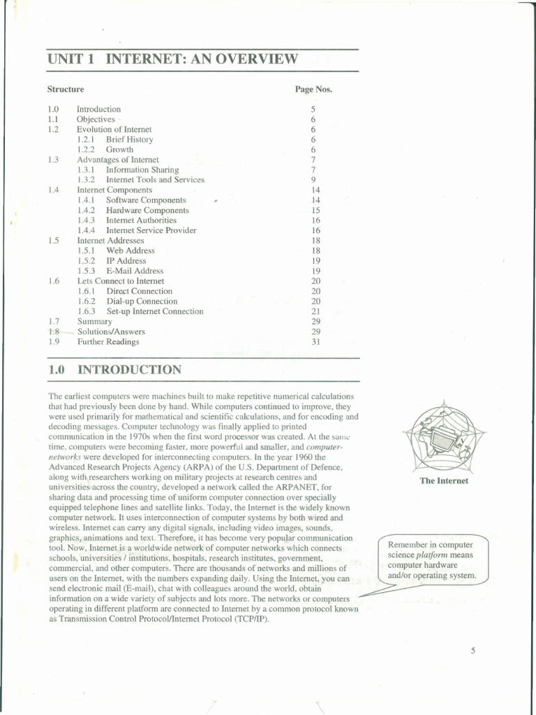 Internet - An Overview | PDF | World Wide Web | Internet & Web