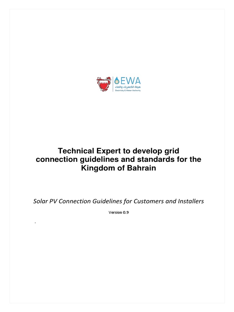 Solar PV Connection Guidelines For Customers and Installers | PDF | Photovoltaics | Solar Panel