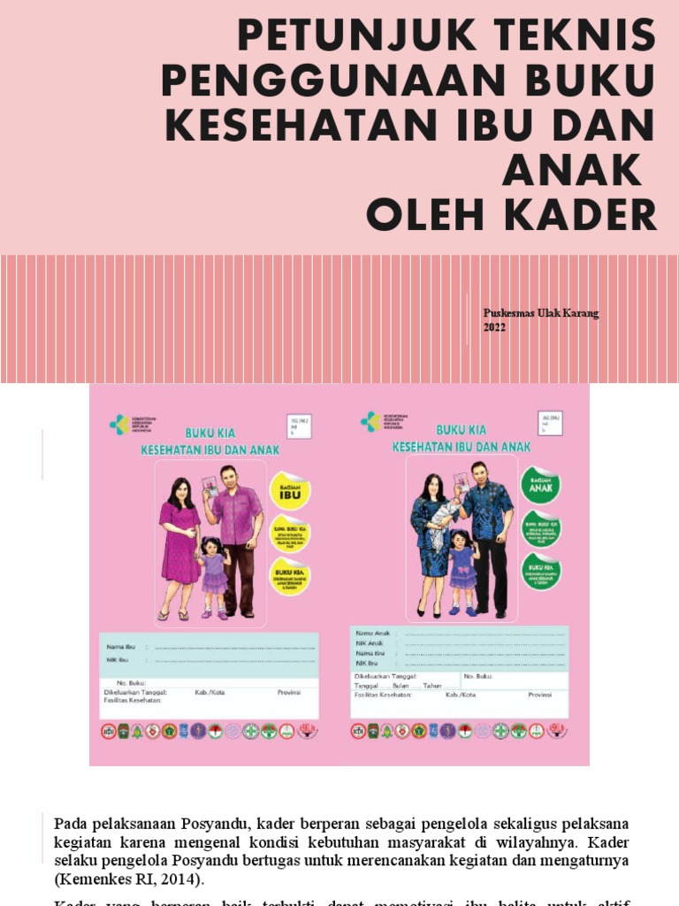 Pengisian Buku Kia Oleh Kader | PDF