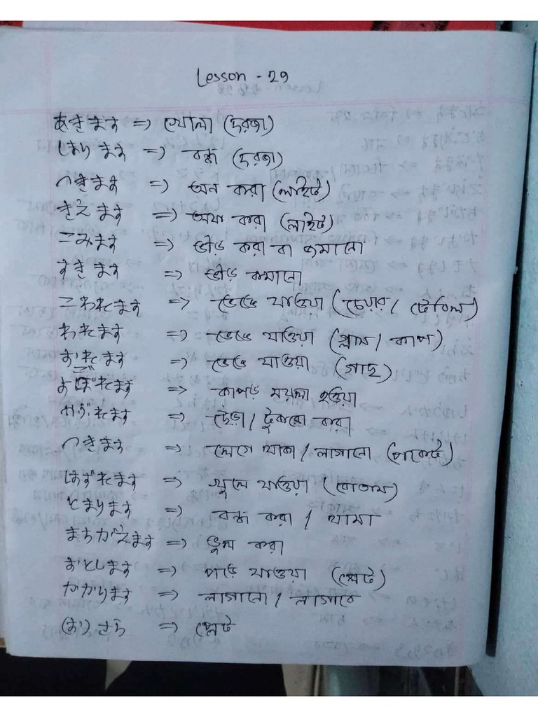 N4 Word Meaning | PDF