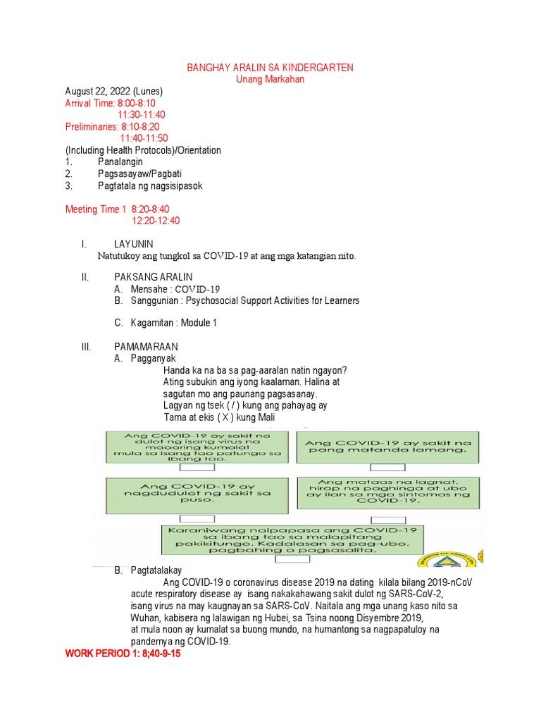 Lesson Plan Psychosocial | PDF