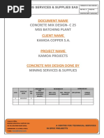 DIA C30 Concrete Mix-Design Report PDF | PDF | Concrete | Cement