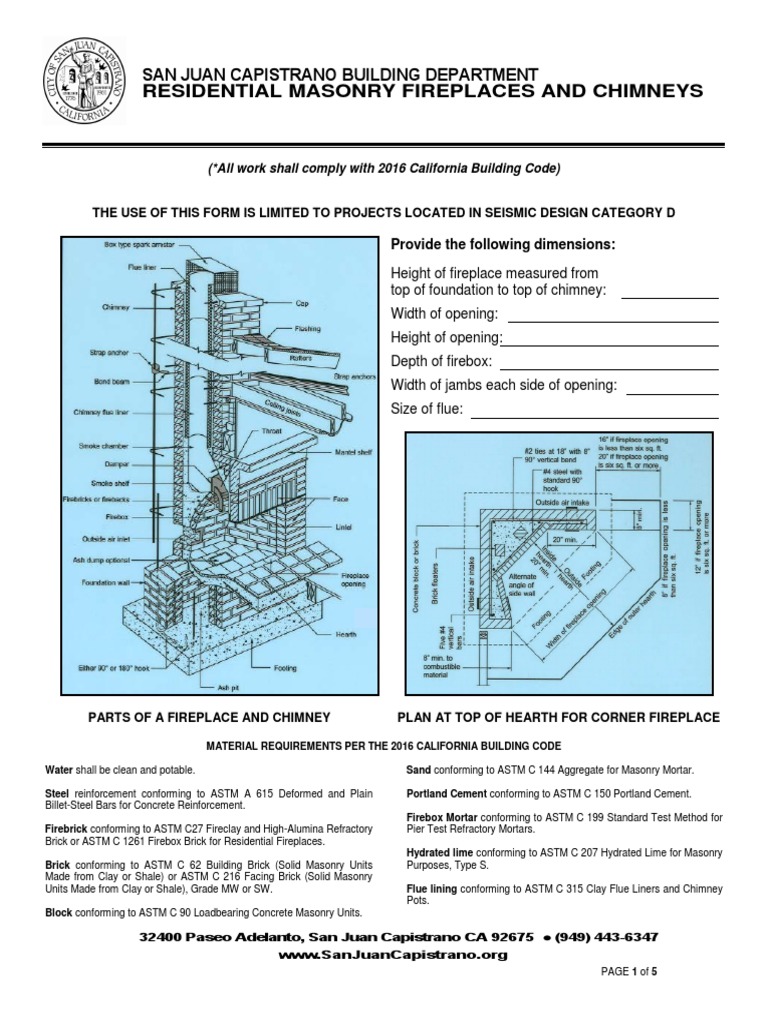 Residential Masonry Fireplaces and Chimneys | PDF | Chimney | Fireplace