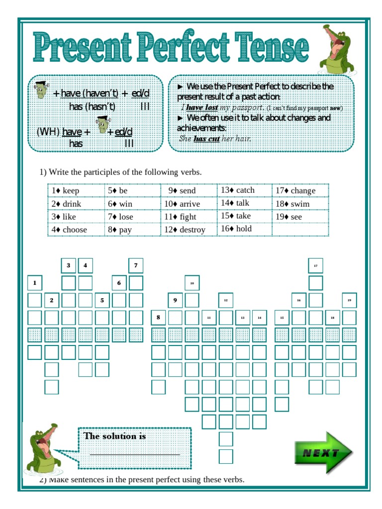 Present Perfect 1 | PDF | Linguistics | Grammar