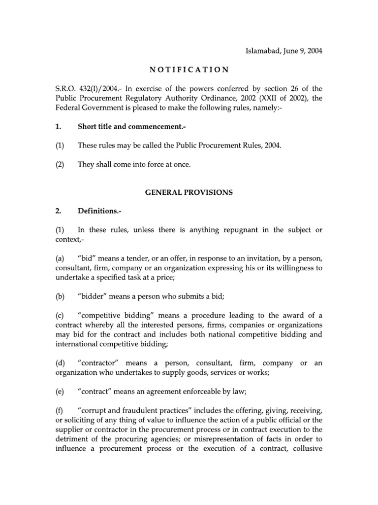Ppra Rules - Doc - Rules | PDF