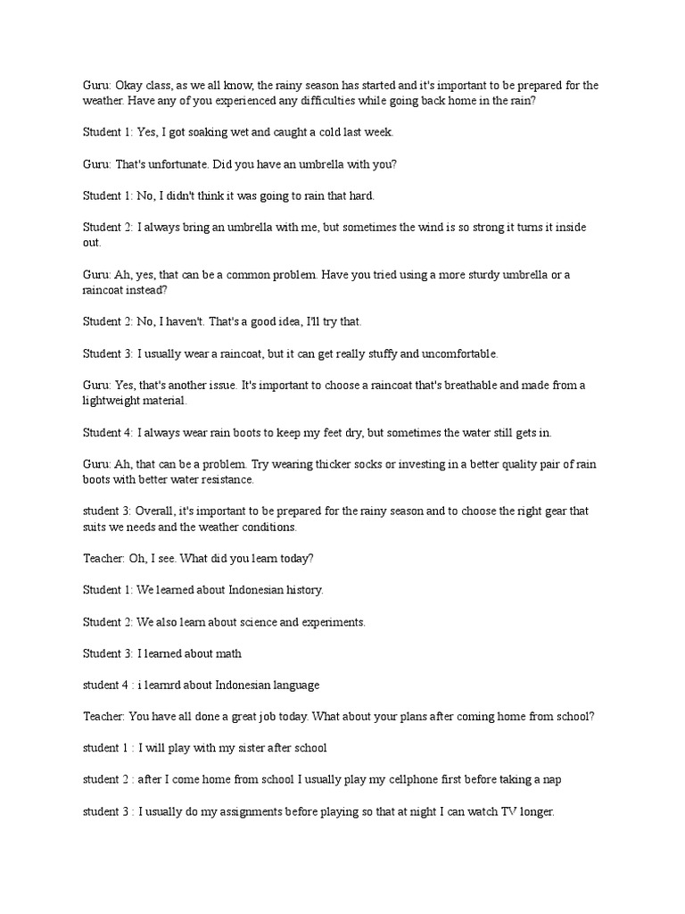 Dialog Bahasa Inggris Wajib Revisi? ? | PDF