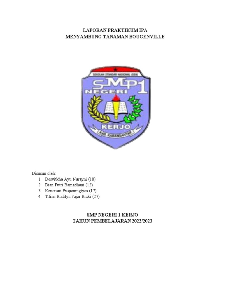 Laporan Praktikum Grafting Bougenville | PDF | Griya & Taman | Teknologi & Rekayasa