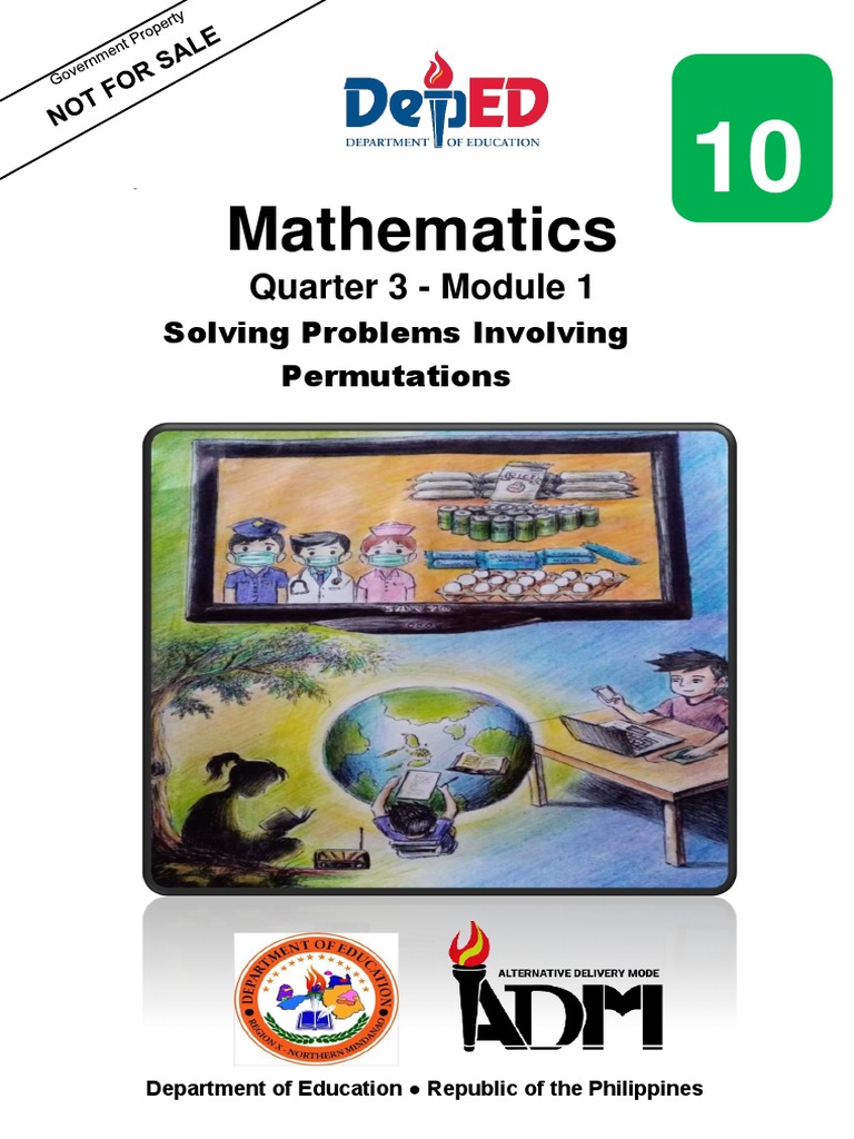 Math10 Q3 Module 2 Solvingproblemsinvolvingpermutations v2 | PDF | Learning | Numbers