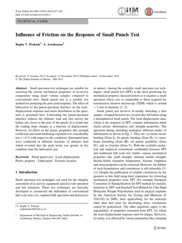 SPT Test Influenced by Friction | PDF | Deformation (Engineering ...