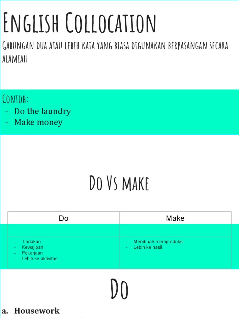 Do Vs Make | PDF