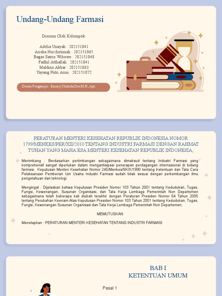 Uud Farmasi Kel 1 | PDF