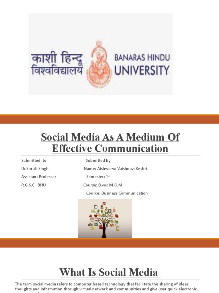 Social Media As A Medium of Effective Communication | PDF | Career ...