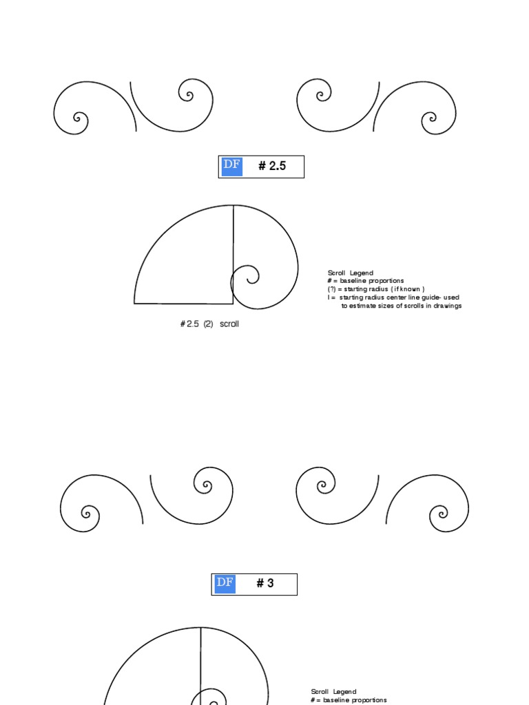 A Visual Guide To Scroll Proportions And Construction Techniques Pdf