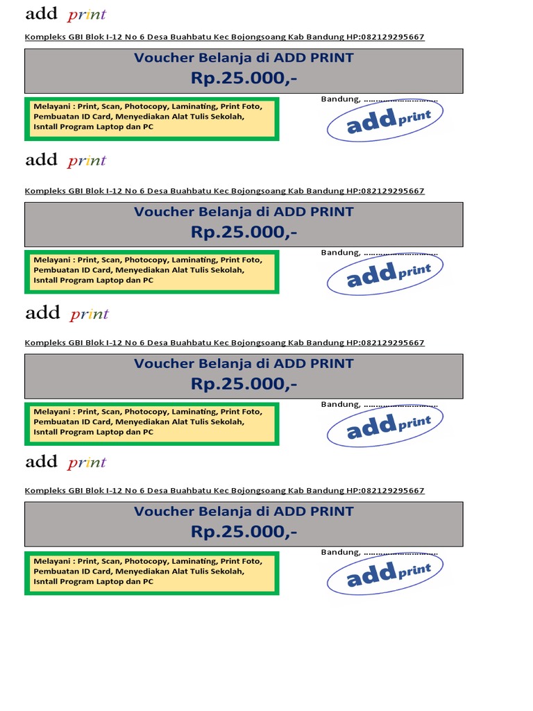 Kwitansi ADD PRINT | PDF