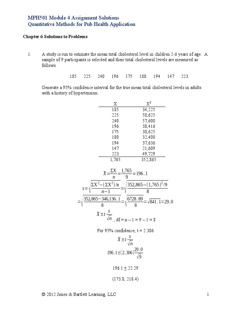 M4 Practice Problems Solutions | PDF | Artificial Cardiac Pacemaker | Clinical Trial