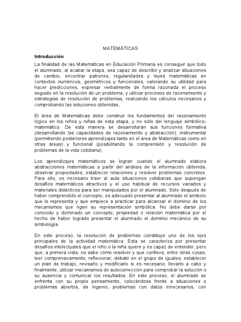 Intro Matemáticas Definitiva | PDF | Matemáticas | Aprendizaje