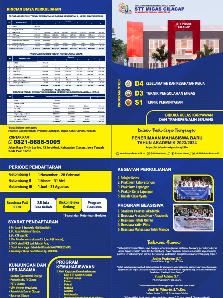 Brosur STT Migas 2022 | PDF