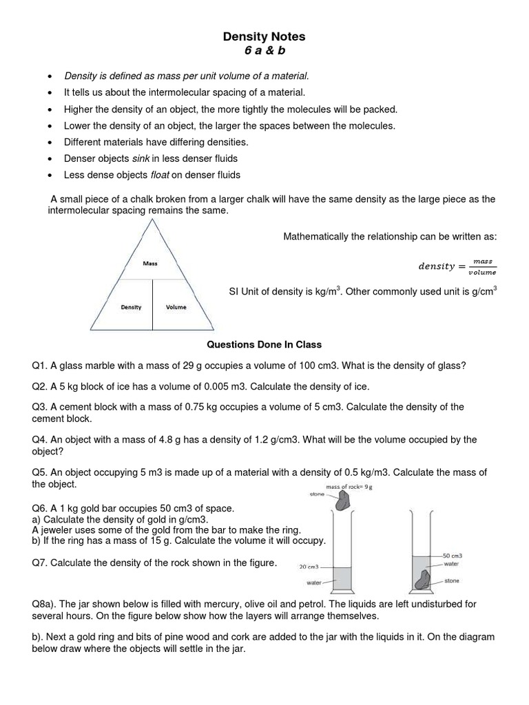 Density Notes | PDF
