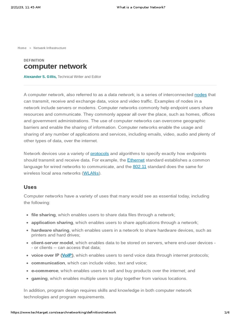 What Is A Computer Network | PDF | Computer Network | Network Topology