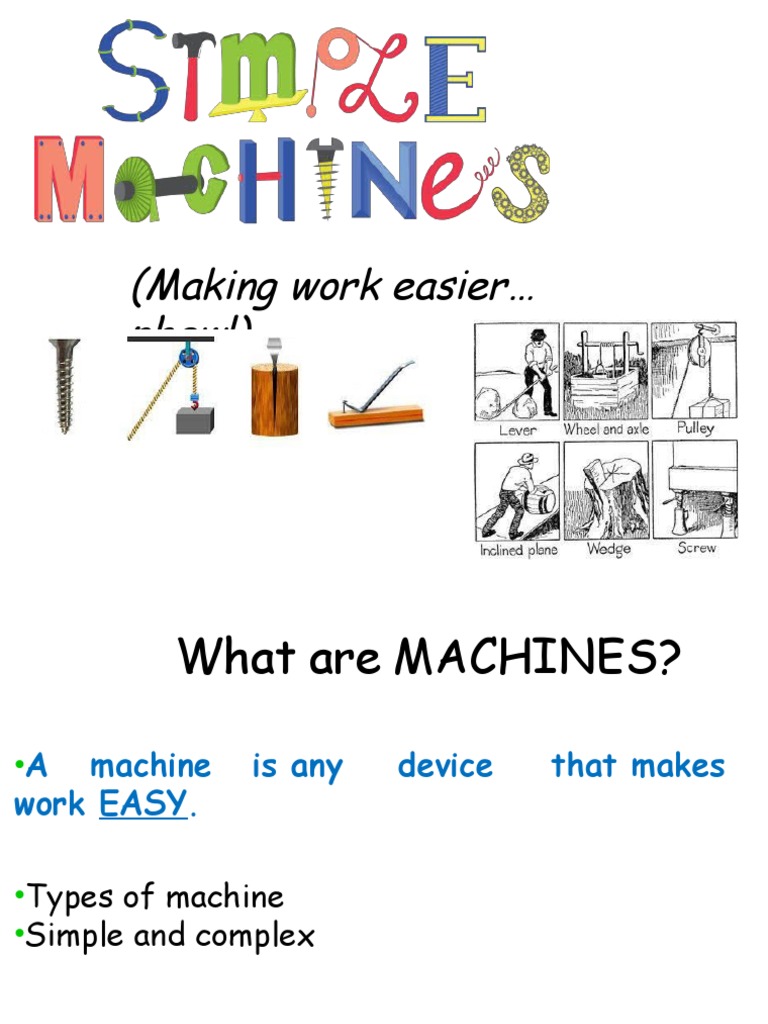 Simple Machines Foldable PPT 10-24-12 | PDF | Lever | Force