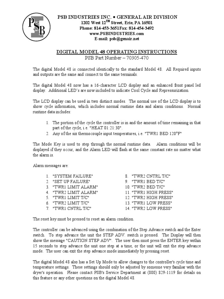 Digital 48 Instructions | Download Free PDF | Temperature | Switch