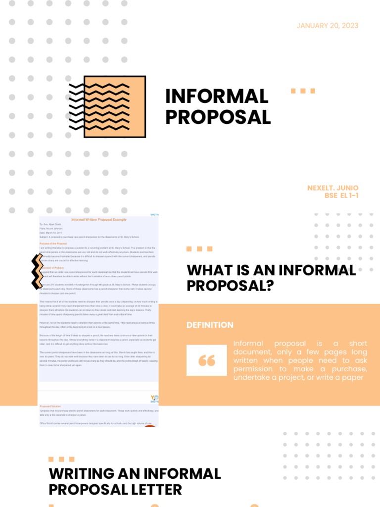 Informal Proposals | PDF