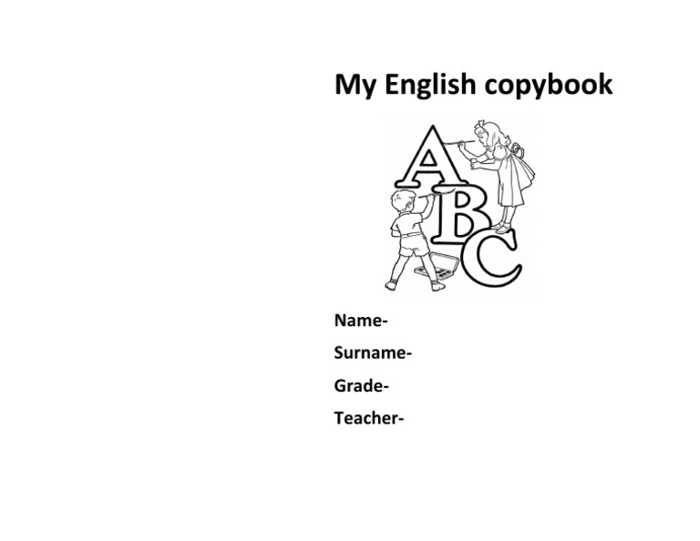 My English Copybook | PDF