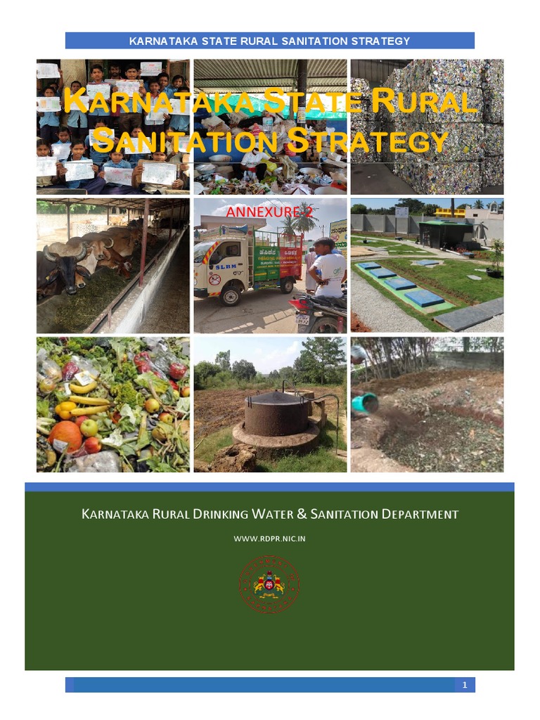Karnataka State Rural Sanitation Strategy Eng | PDF | Sanitation ...