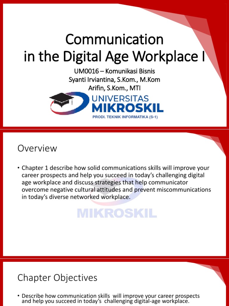M02 Communicating in The Digital Age Workplace 2 | PDF | Nonverbal ...
