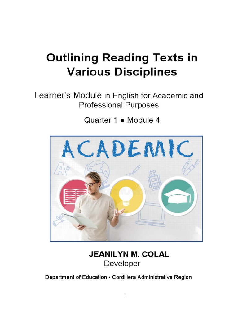 EAPP q1 Mod4 Outlining Reading Texts Jeanilyn Colal Bgo v1 | PDF ...