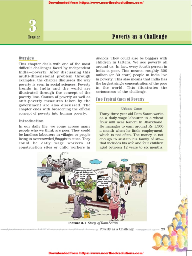 NCERT Class 9 Economics Poverty As A Challenge | PDF | Poverty ...