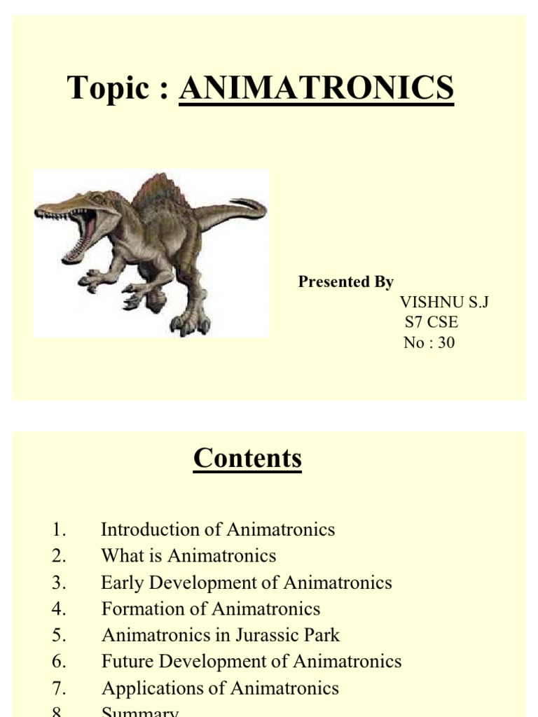 Animatronics | PDF | Computing And Information Technology