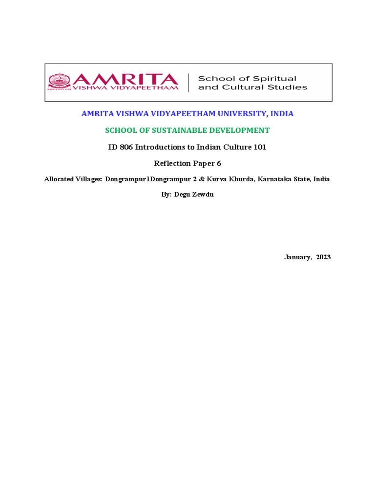 Degu Zewdu Reflection Paper A - 6 | PDF | Polytheism | Monotheism