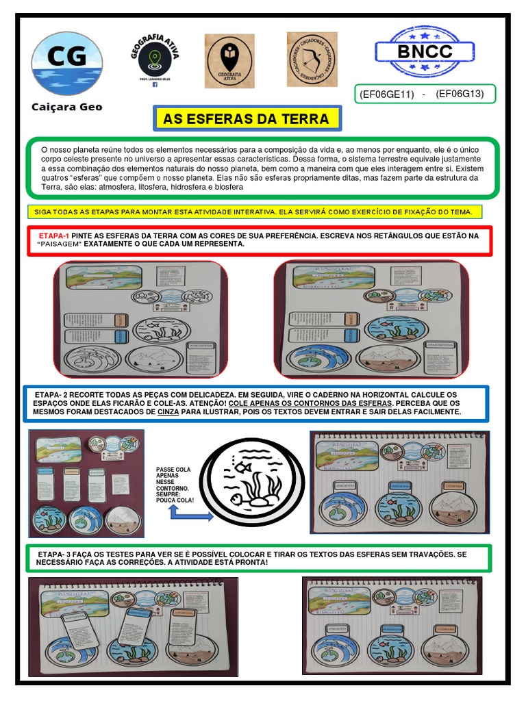 AS ESFERAS DA TERRA - pdf | PDF | Terra | Água