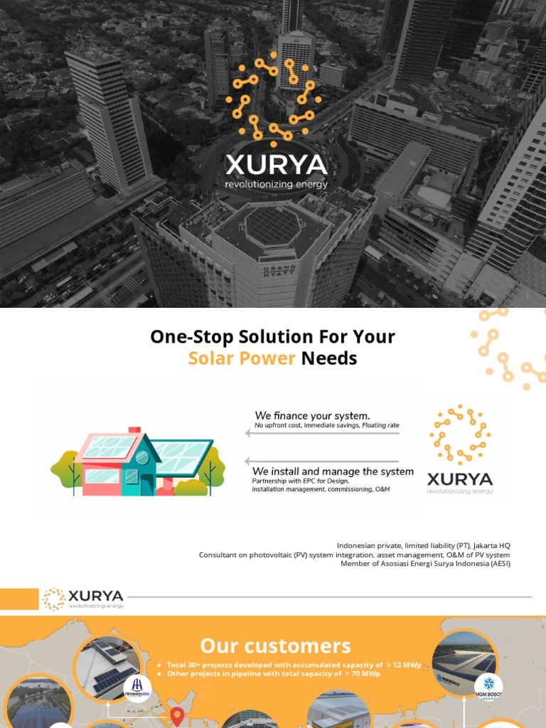 Intro Deck - Xurya | PDF | Solar Power | Photovoltaic System
