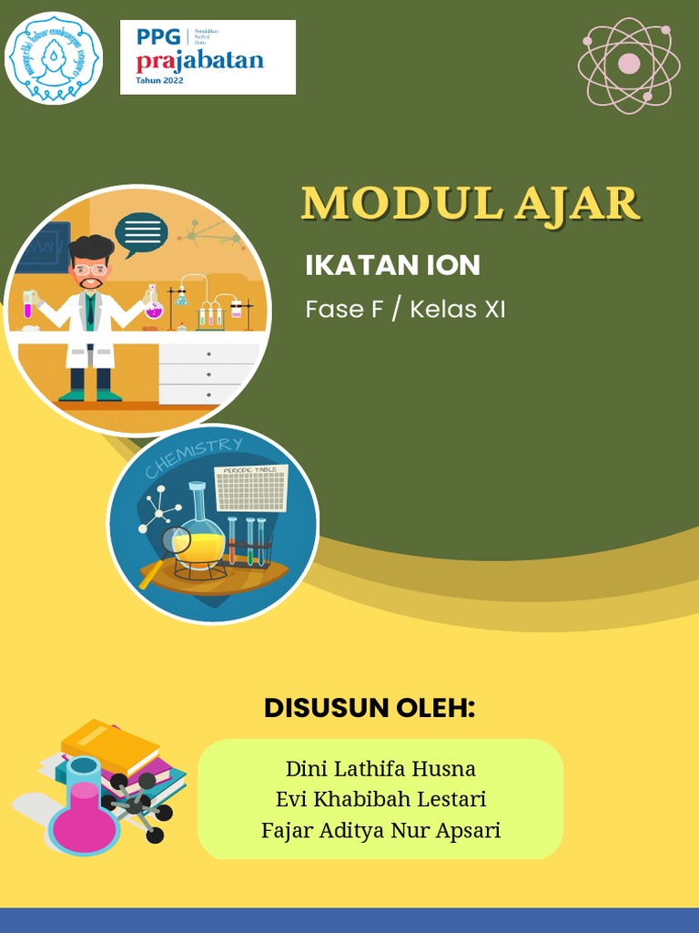 Modul Ajar Ikatan Ion - Kelompok SMA N 1 Surakarta - Evi Khabibah Lestari - Kimia 002 | PDF