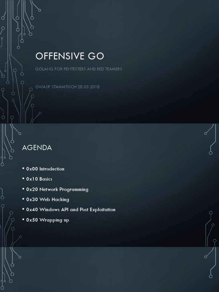 OWASP FFM 40 Offensive Go Kevin Ott | Download Free PDF | Windows ...