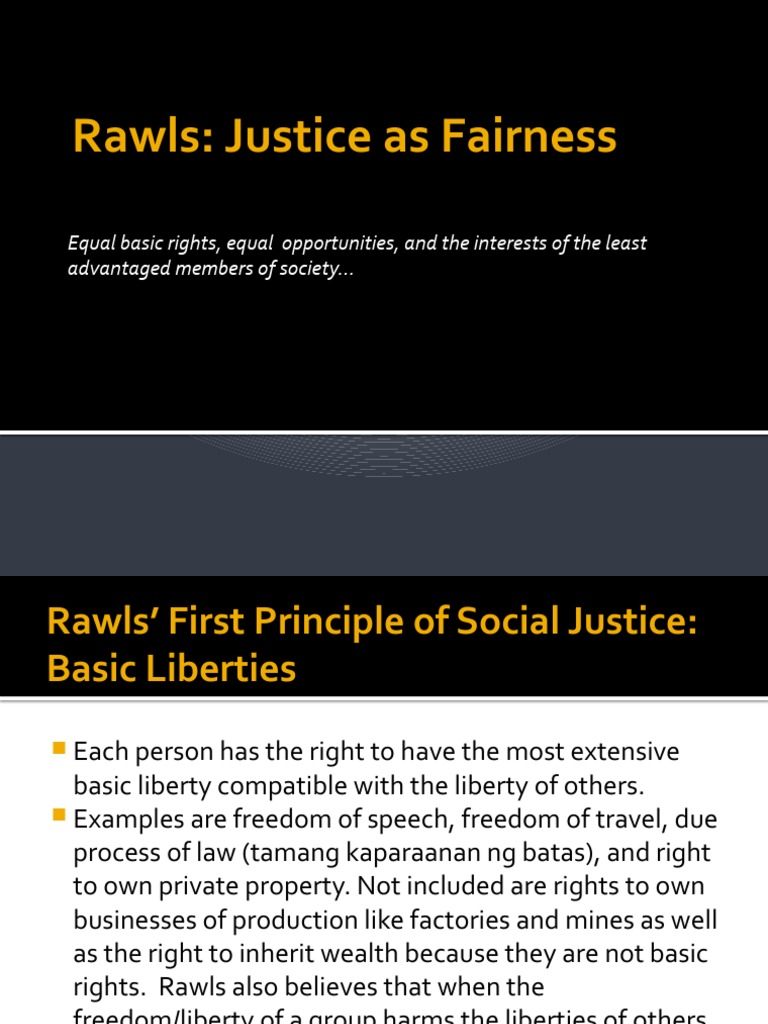Rawls Justice As Fairness 1234 | PDF | Justice | Crime & Violence