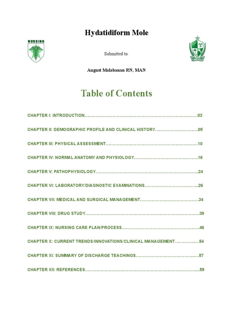 Hydatidiform Mole | PDF | Uterus | Reproductive System