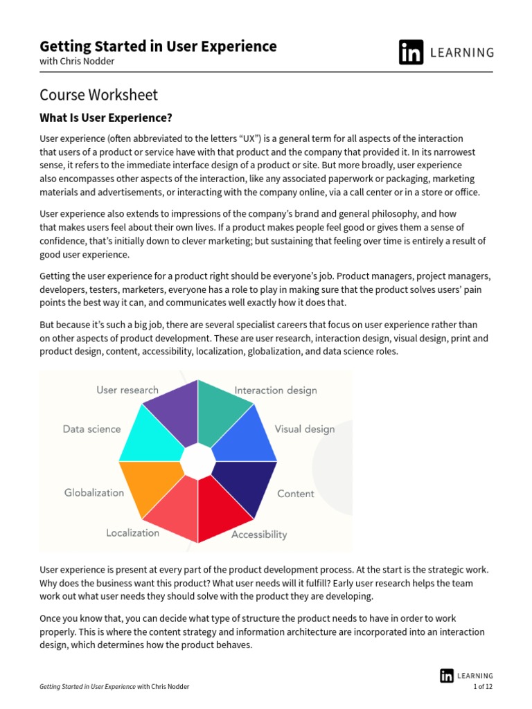 Getting Started in UX | PDF | Usability | Design