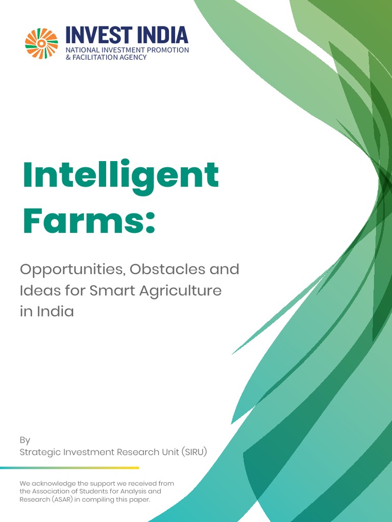 Smart Agriculture in India | PDF | Agriculture | Internet Of Things