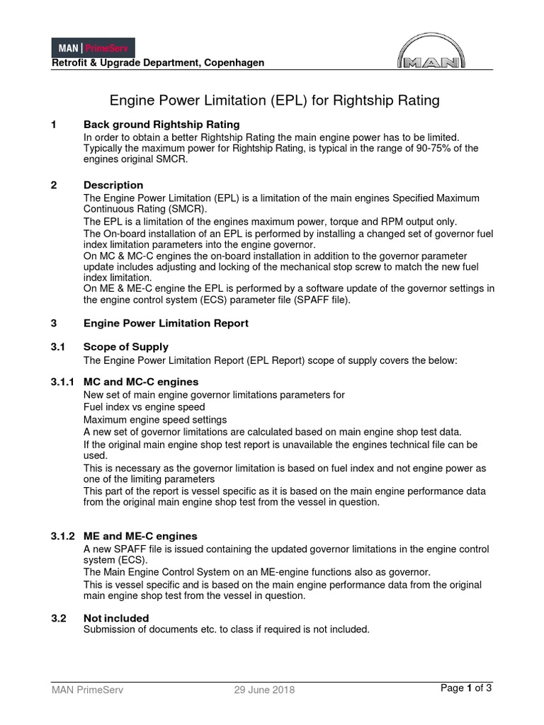 EPL GHG RightShip Description | PDF | Engines