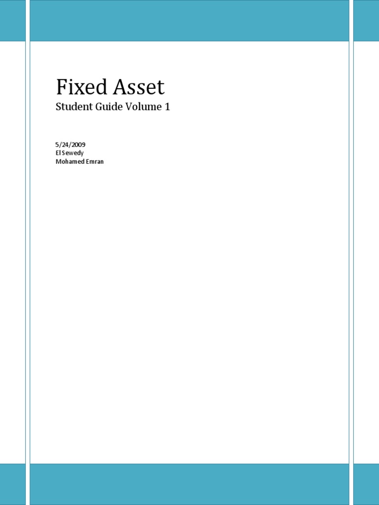 Fixed Asset | PDF