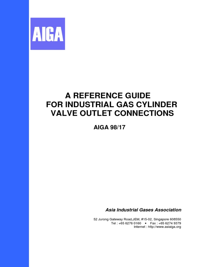 En AIGA 098-17 Ref Guide For Industrial Gas Cyl Valve Outlet ...